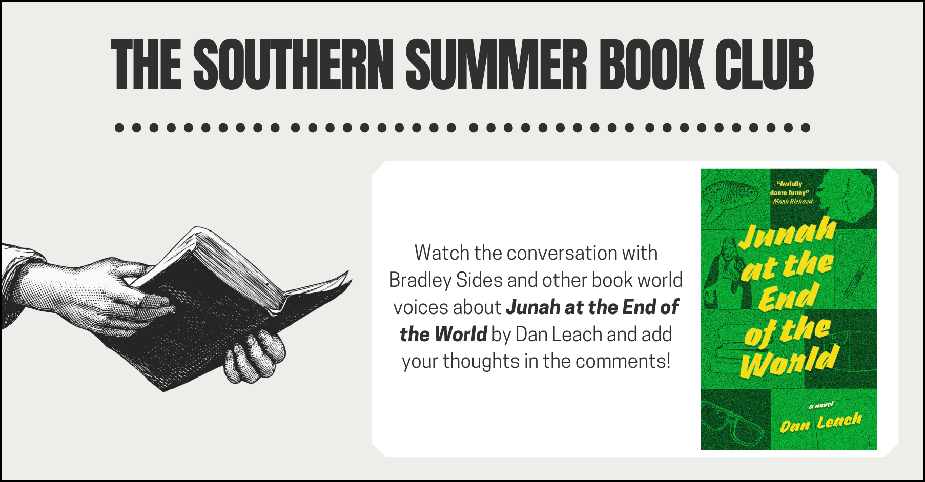 The Southern Summer Book Club: “Junah at the End of the World ...